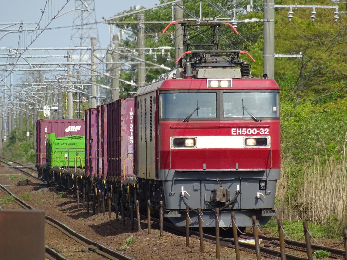 HAYAKOMA on Twitter: "R05.05.05 1658列車。 今日の牽引機はEH500-32。 #貨物列車 #1658列車 #秋田貨物駅 #EH500"