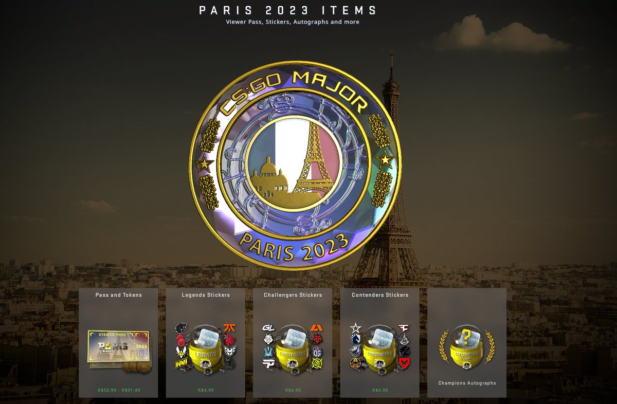 CS.MONEY on Twitter: "1/? The @BLASTPremier Paris Major Stickers ARE HERE! We will showcase how ...