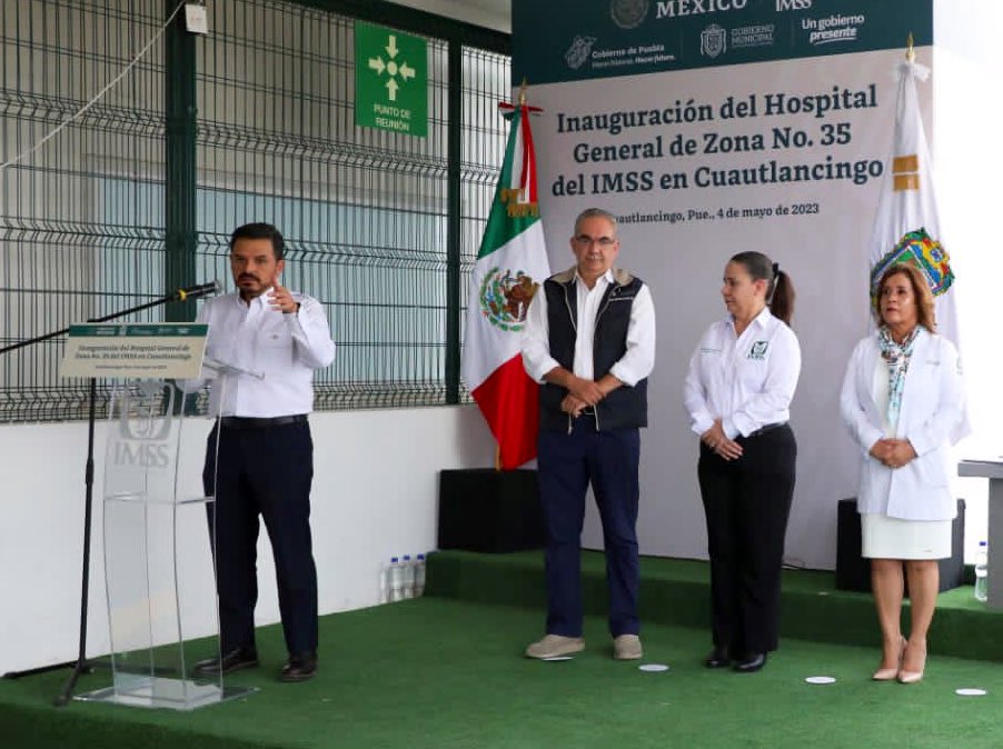 IMSS on Twitter: "Se realizó la inauguración del Hospital General de Zona No. 35 Cuautlancingo ...