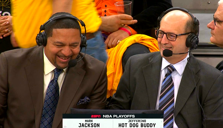 ClutchPoints on Twitter: "Mark Jackson and "Jefferino Hot Dog Buddy" Van Gundy 🤣 https://t.co ...
