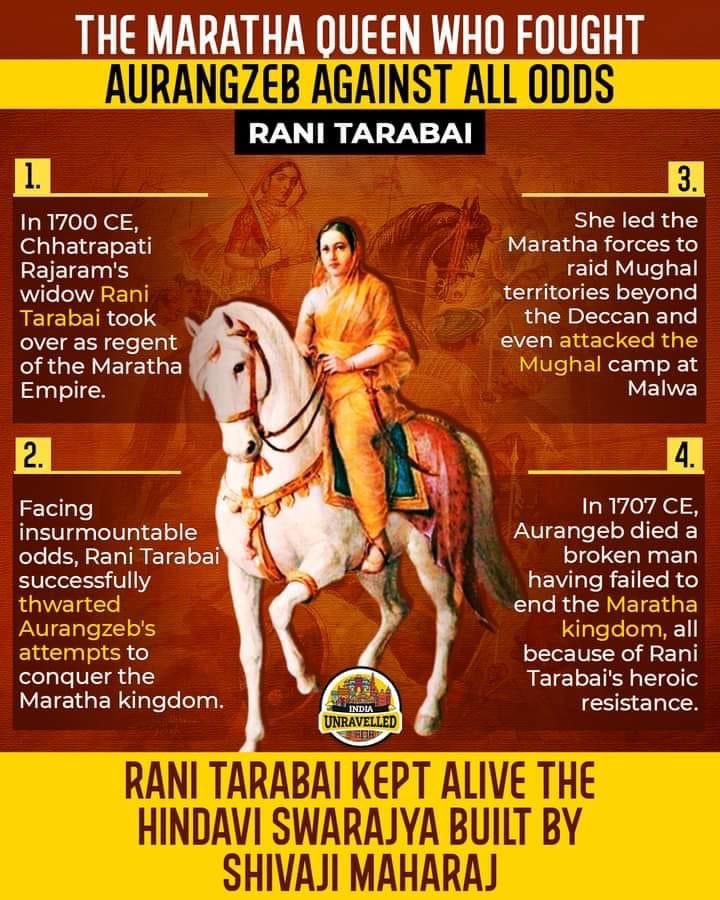 Tarabai, the Maratha Queen (1675-1761), can be considered perhaps one ...
