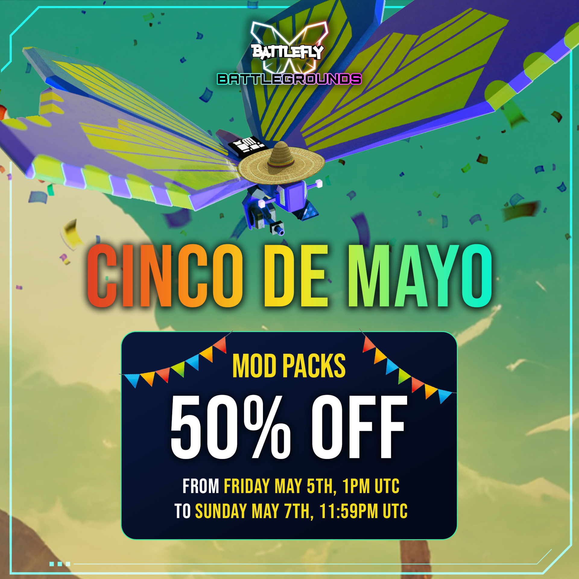 BattleFly DAO on Twitter: "Still searching for a BF-44? Never fear, the Cinco De Mayo Mod Pack ...