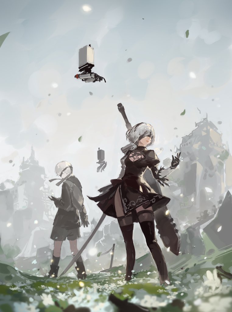 THE ART OF VIDEO GAMES on Twitter: "Fan art | NieR: Automata Artist: @CiloRanko"