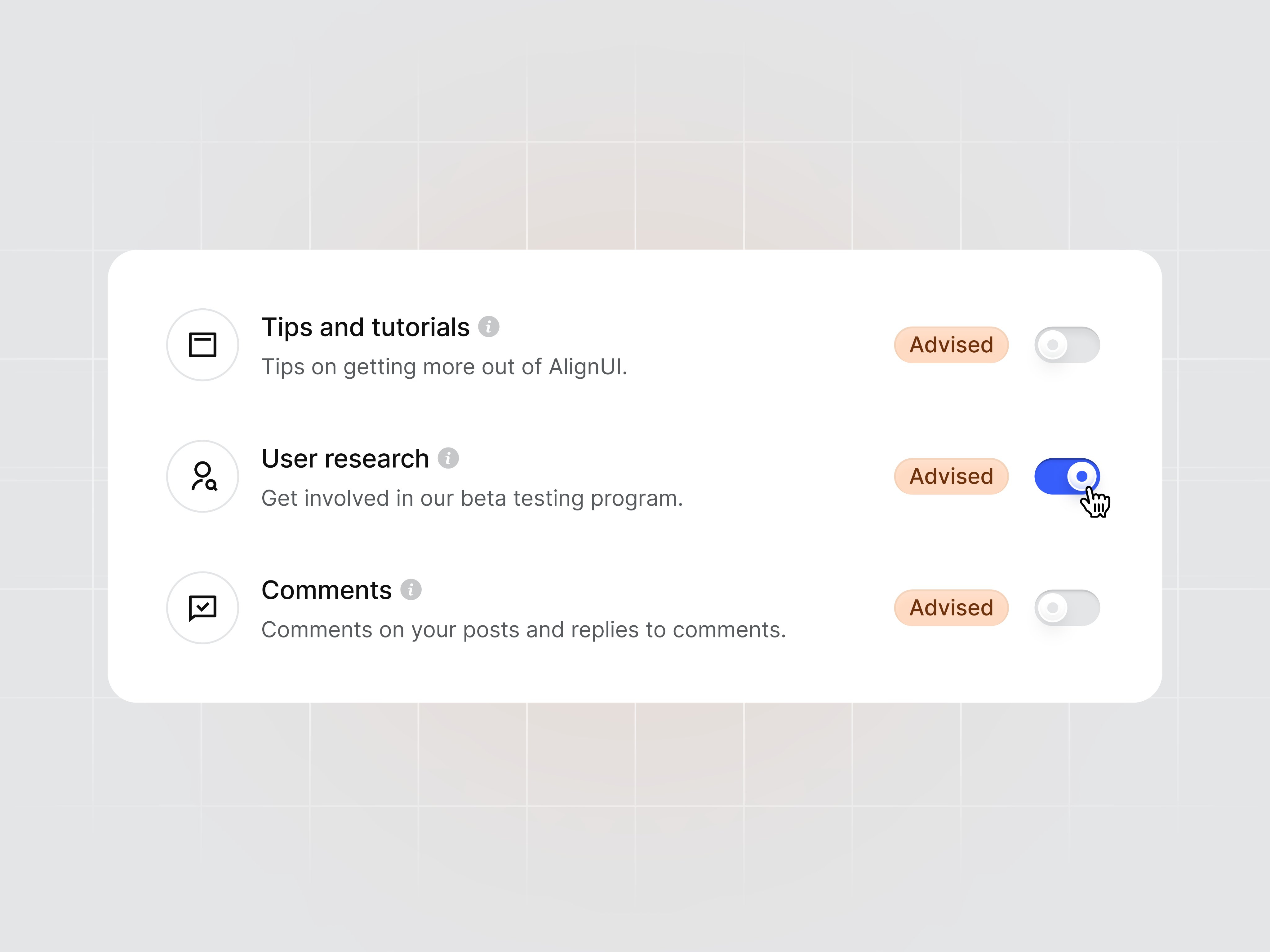 Erşad on Twitter: "Check out the “Toggle Switch Button” prototype for AlignUI Design System. You ...