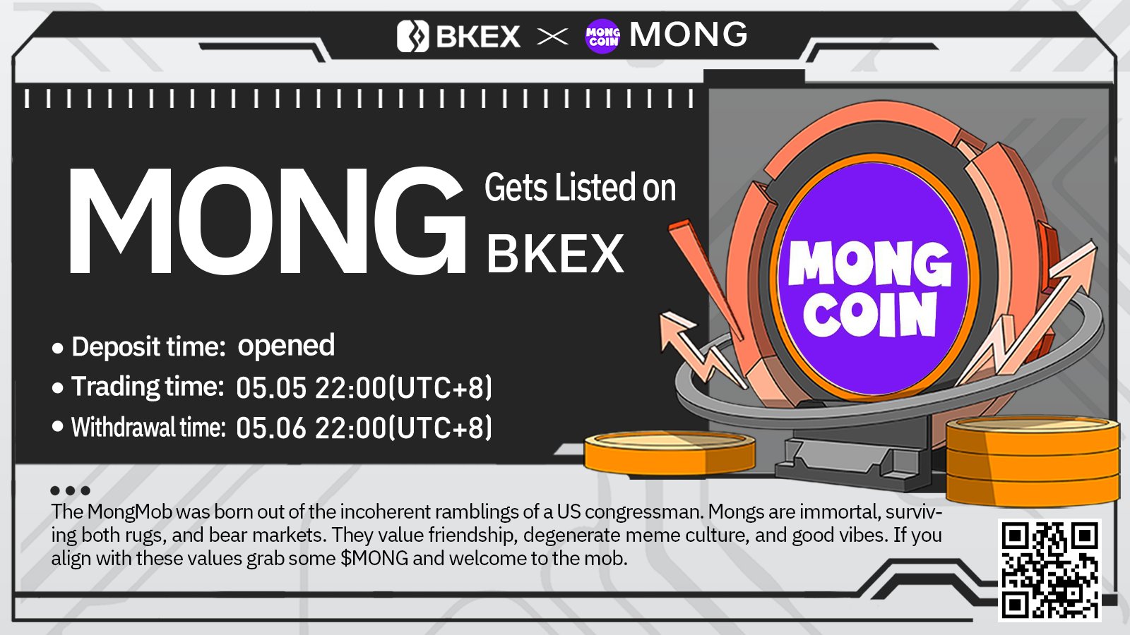 BKEX on Twitter: "💯#BKEX New Listing | @mong_coin #MONG/USDT will get listed on #BKEX 🔸Supported ...