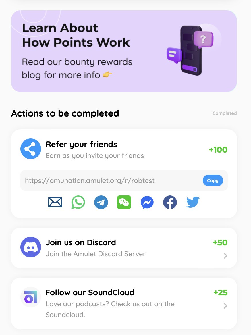 Amulet Protocol on Twitter: "We've updated the tasks on the AmuNation app! 🧿 More opportunities ...