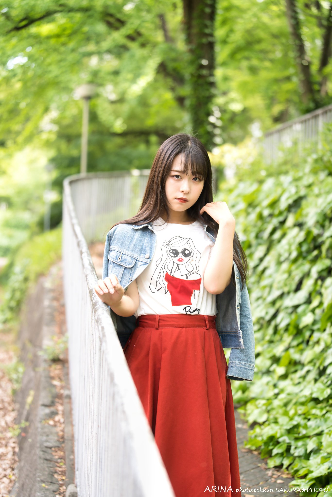 とっくん📷 on Twitter: "ブロマイド風に坂道で Model AR!NAさん @ari_pistachio #さくらフォト @390photo #ポートレート #α7IV # ...