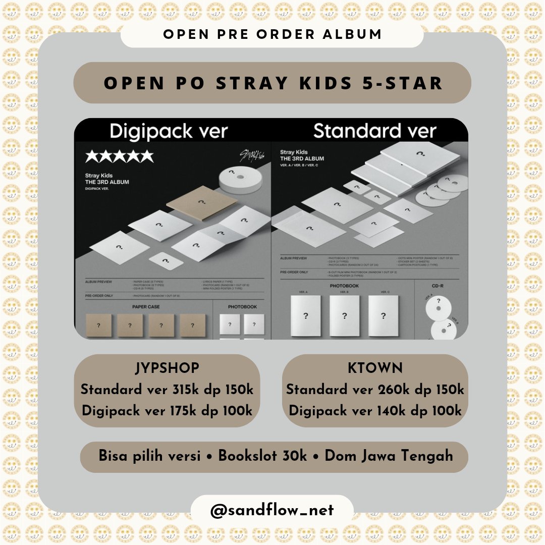 sandflow🌻Nobar BOUNPREM CUTIEPIE WEVERSE JONGWOO on Twitter: "OPEN PO ALBUM STRAY KIDS 5-STAR ...