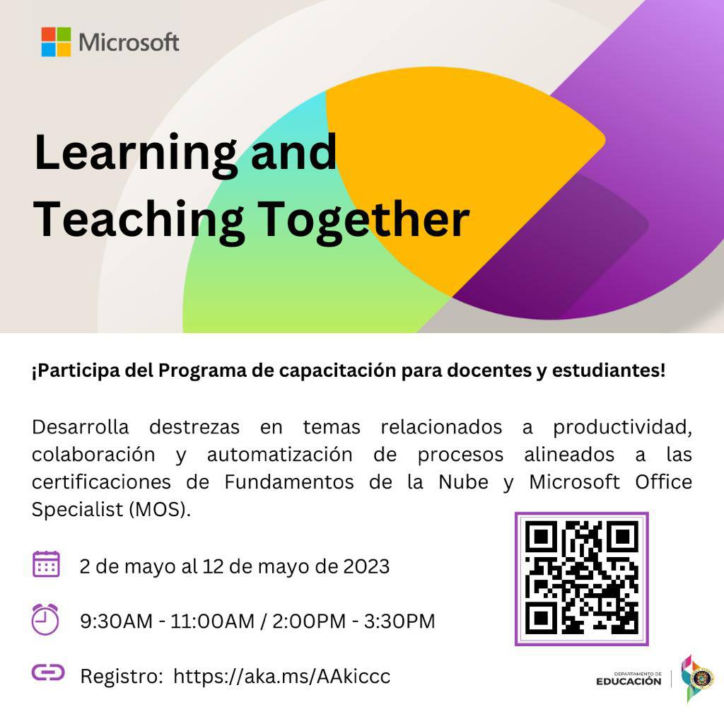 Dpto. de Educación on Twitter: "Participa de la capacitación para el personal docente y los ...