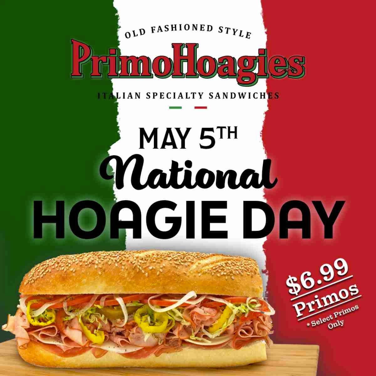 PrimoHoagies on Twitter: "National Hoagie Day is here! Celebrate with 3 ...