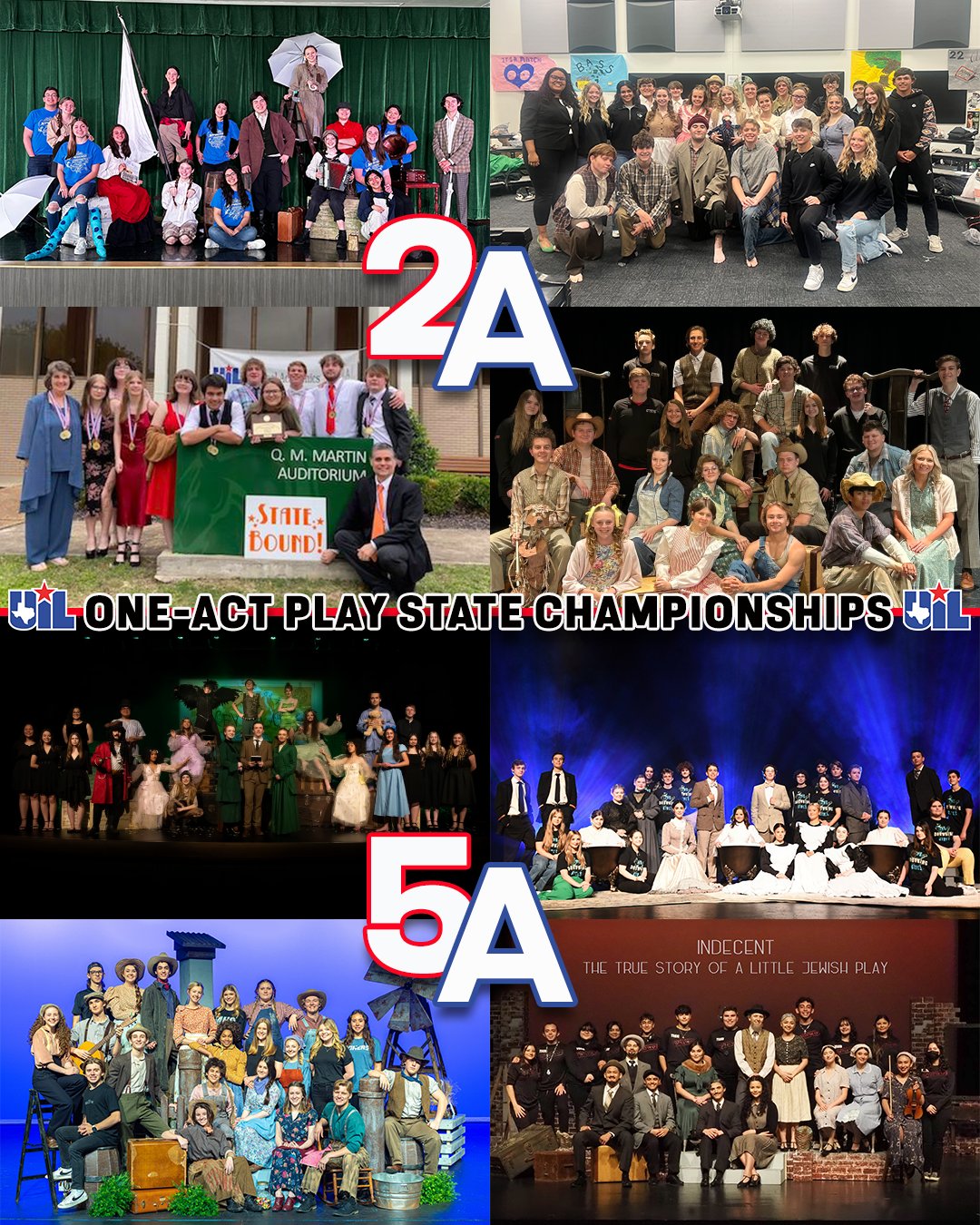 Texas UIL on Twitter: "#UILState One-Act Play Session 1 🎭 ⏰ Friday, 3: ...