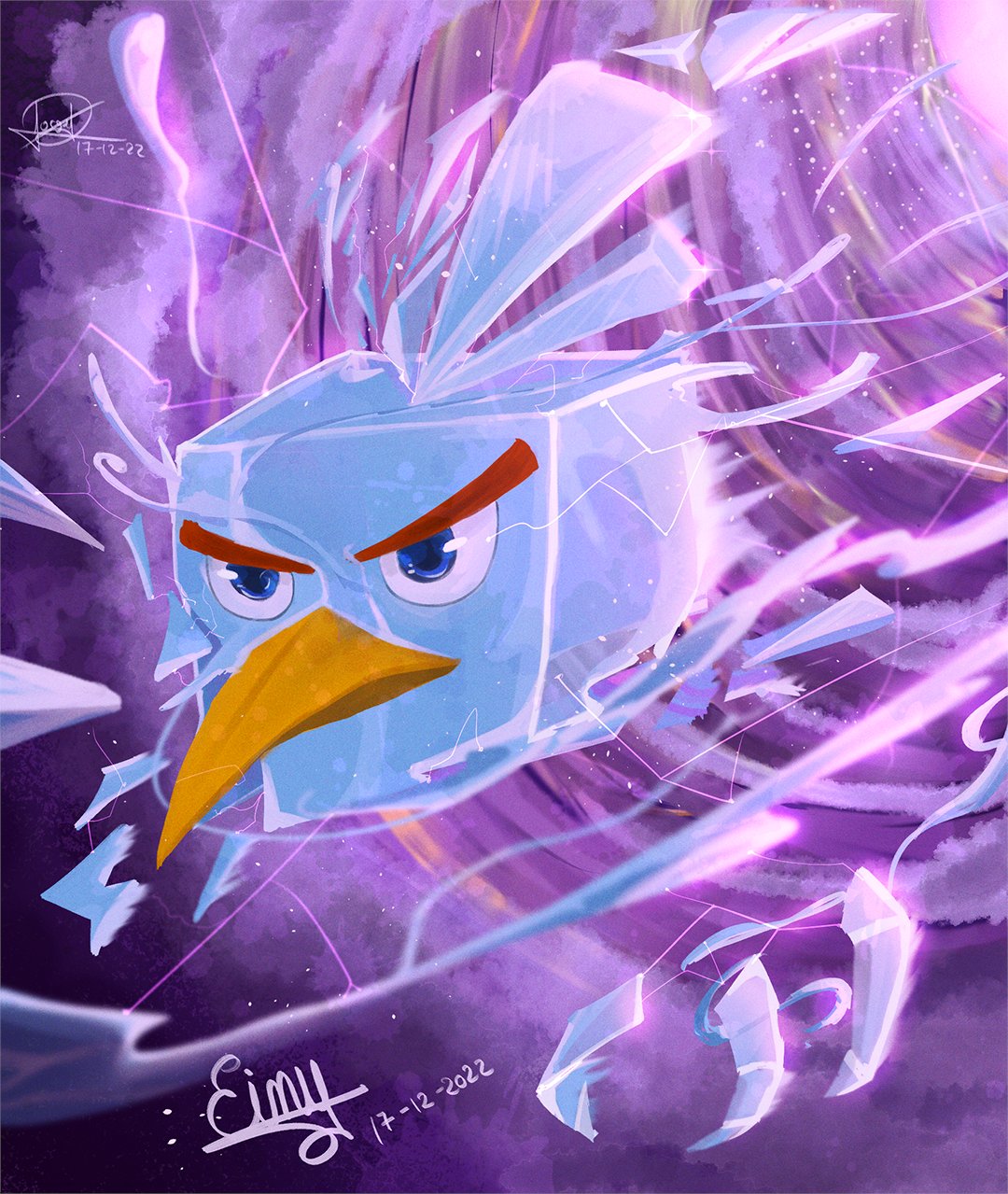 How To Draw Angry Birds Space Ice Bird Angry Birds In Testimonial Ice