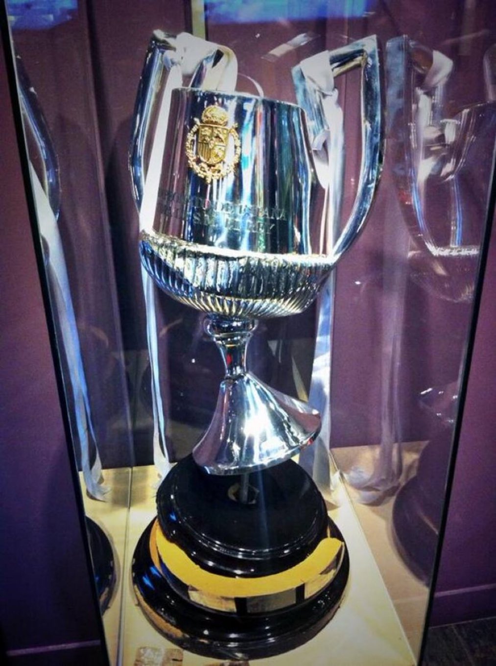 Copa Del Rey Trophy Damaged