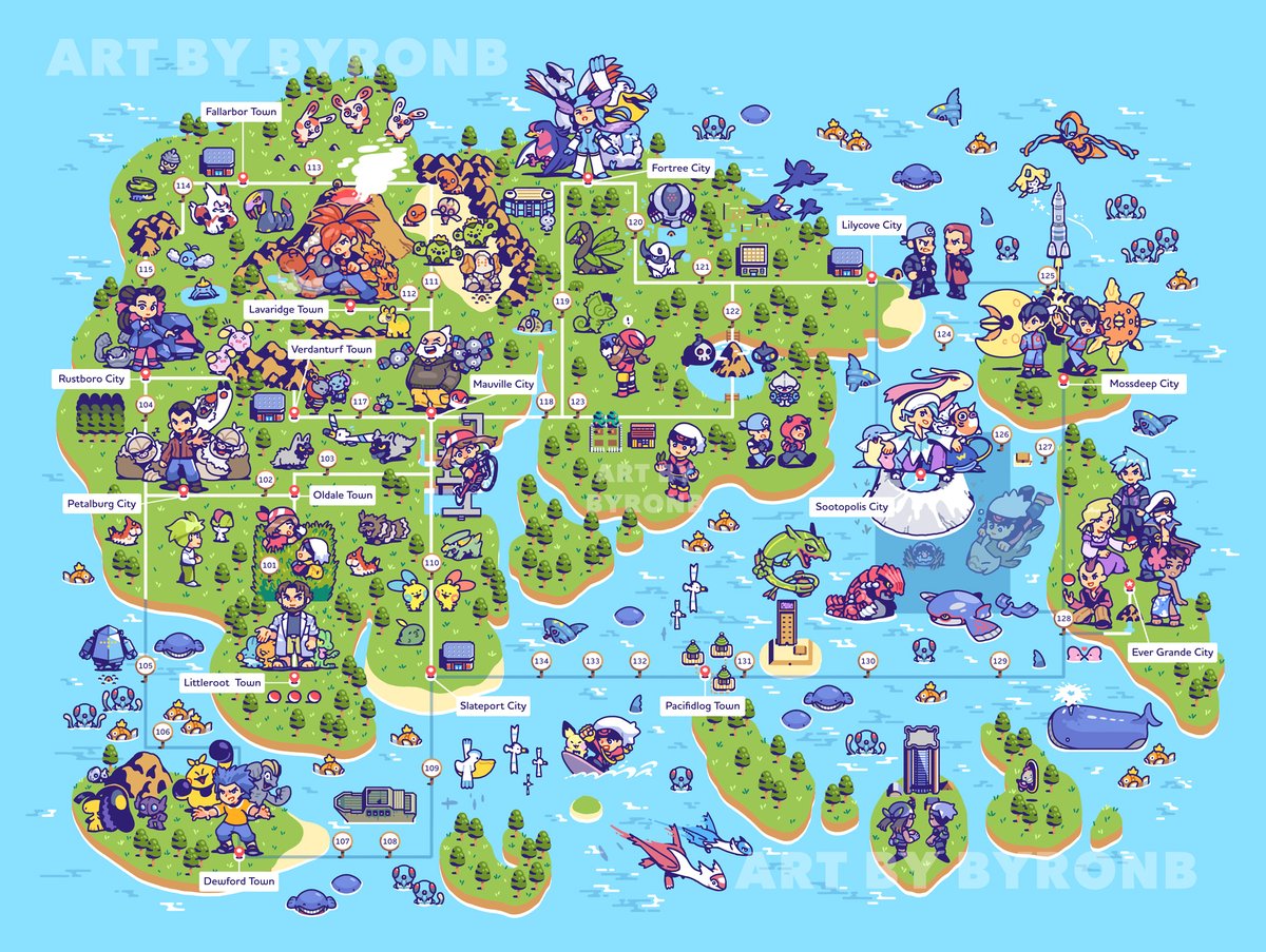 Map Of The Hoenn Region