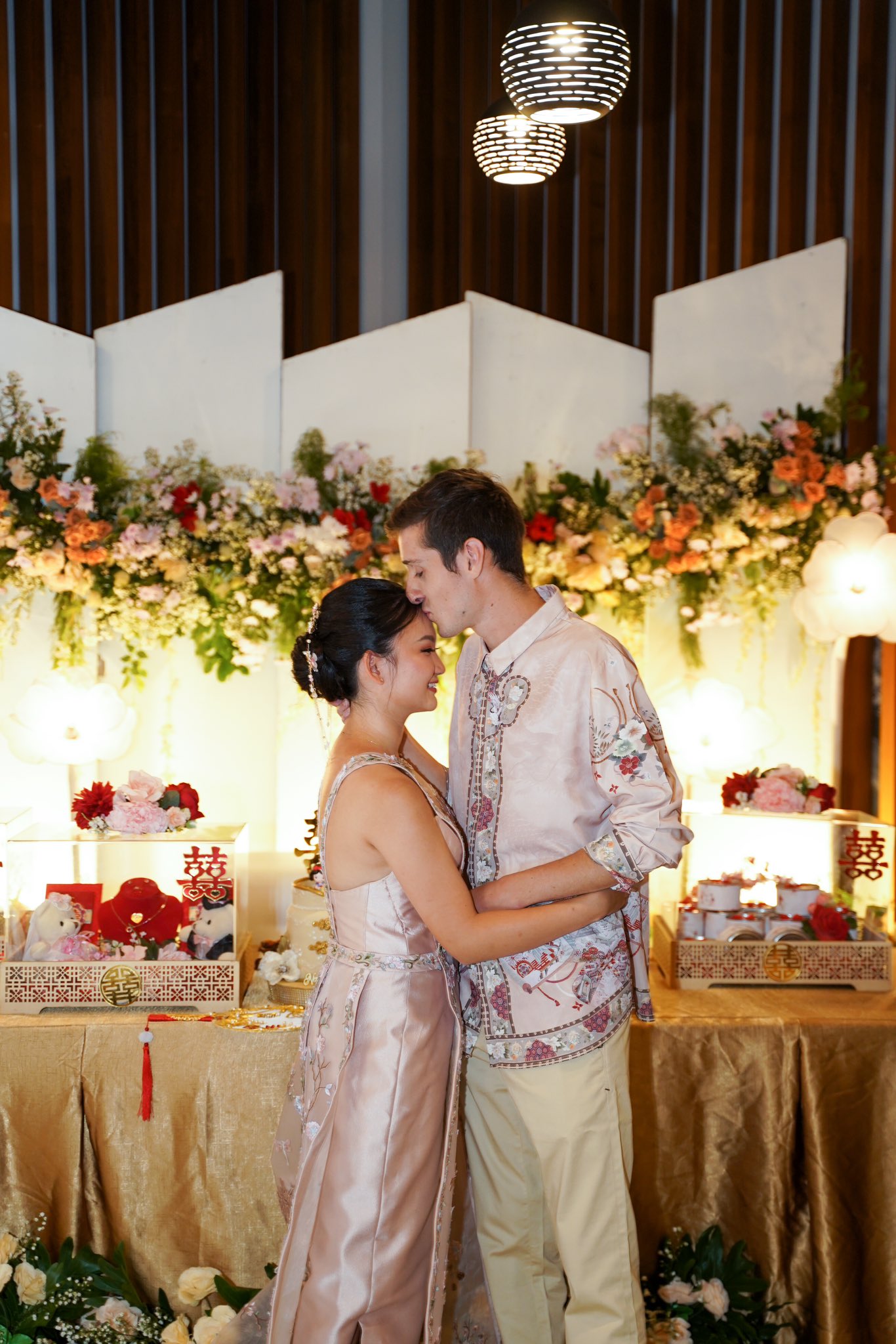 Indonesian Batik Wedding Dress