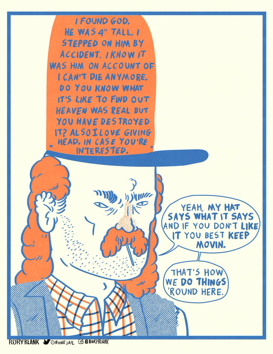 「vote for me for best cartoonist in Austin if you want to, pl」Rory Blankの漫画