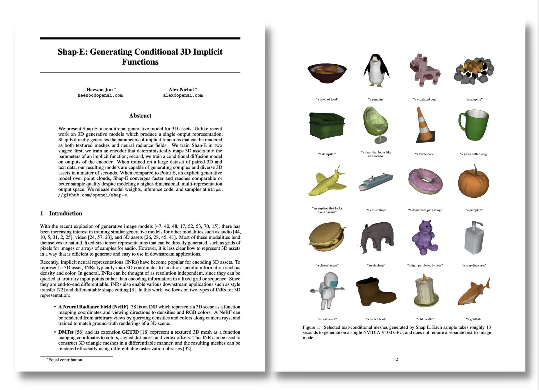 AI Breakfast on Twitter: "Yes. OpenAI releasing Text-to-3D soon: SHAP-E They dropped a research ...