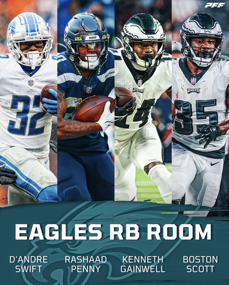 ⚡️⚡️ 🖖🏿 GAZA on Twitter: "RT @PFF_Fantasy: The Eagles RB room is LOADED 🤯"