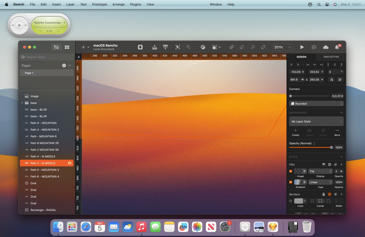 Basic Apple Guy on Twitter: "OS X Rancho Cucamonga wallpaper progress…"