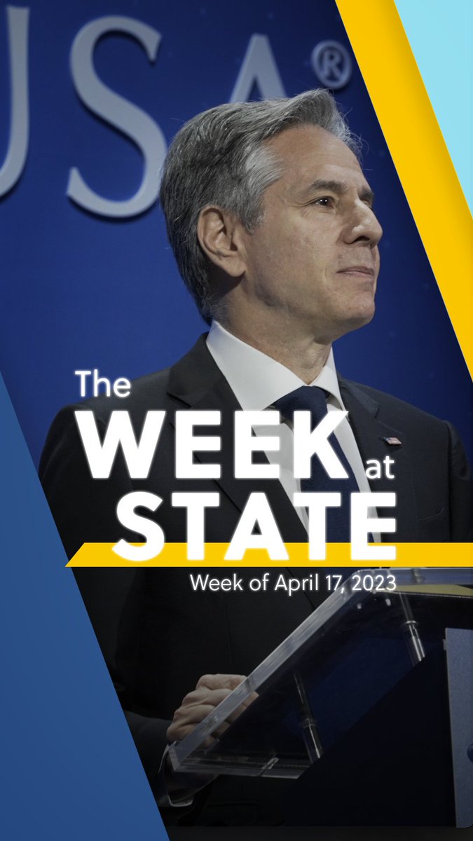 Department Of State On Twitter In “the Week At State ” Secblinken