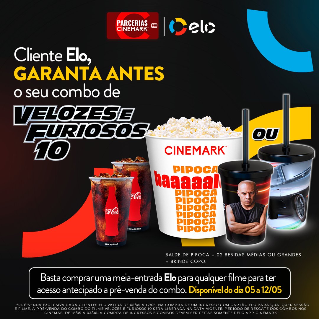 cinemarkoficial on Twitter: "Cliente Elo, o jeito mais veloz de garantir seu combo de # ...