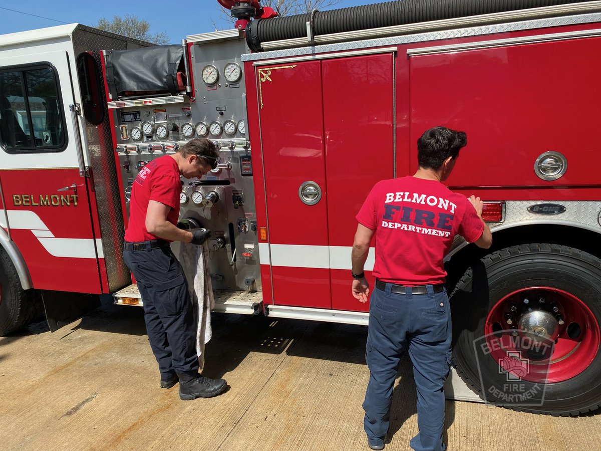 Belmont MA Fire Department on Twitter: "In April, members work hard to detail all of the ...