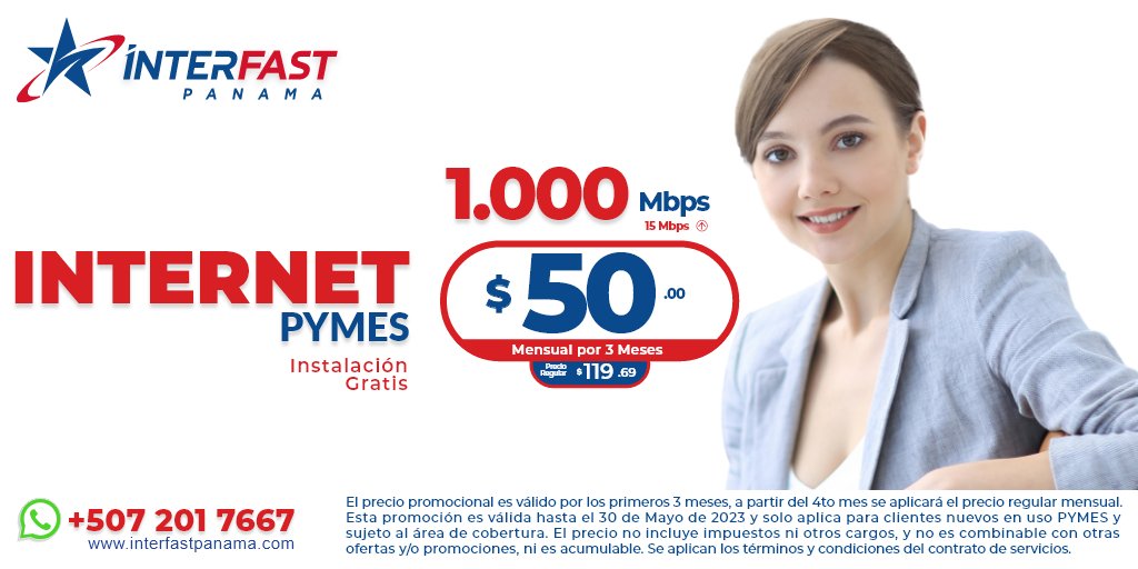 InterFast Panama on Twitter: "🌟En nuestro servicio de internet con fibra óptica, la estabilidad ...