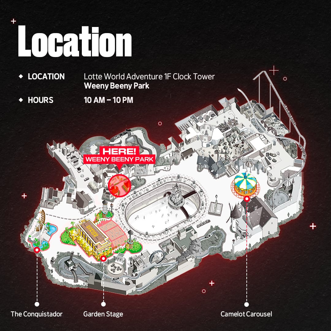 Lotte World Korea Map