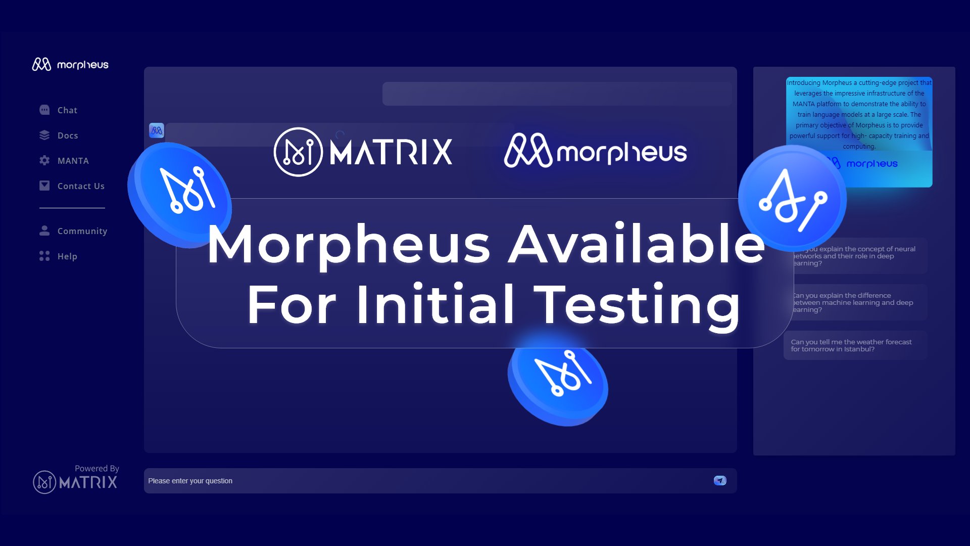 Matrix AI Network on Twitter: "🔹We are excited to announce that Morpheus, our inhouse #ChatGPT ...