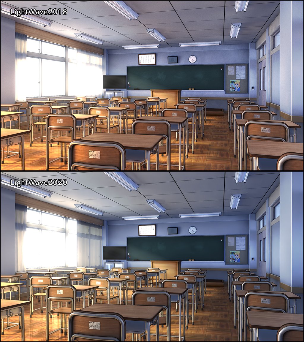 KoheiGallery on Twitter: "LightWaveのバージョンが変わってレンダリングシステムに調整が入ったみたい。 なので、依然と結果が変わってしまった。 少し調整してみた ...