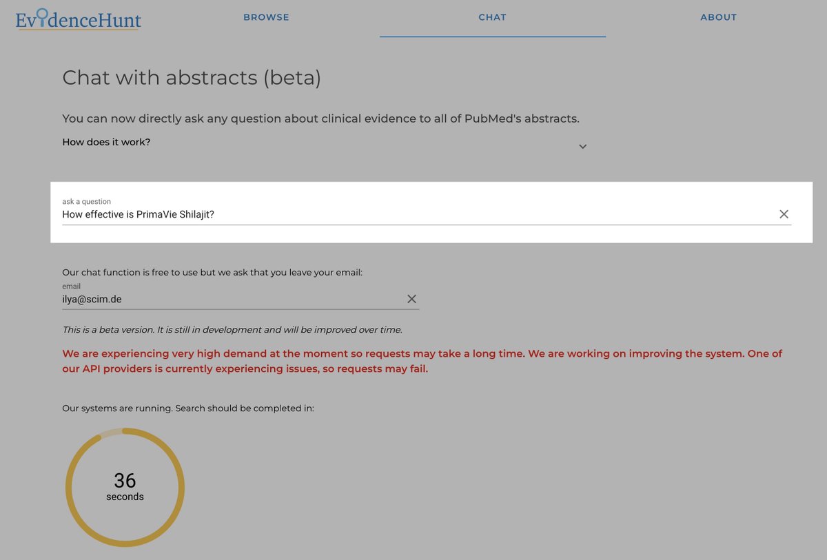EvidenceHunt searches medical papers like you would - just 100x faster. Using AI, it queries ...