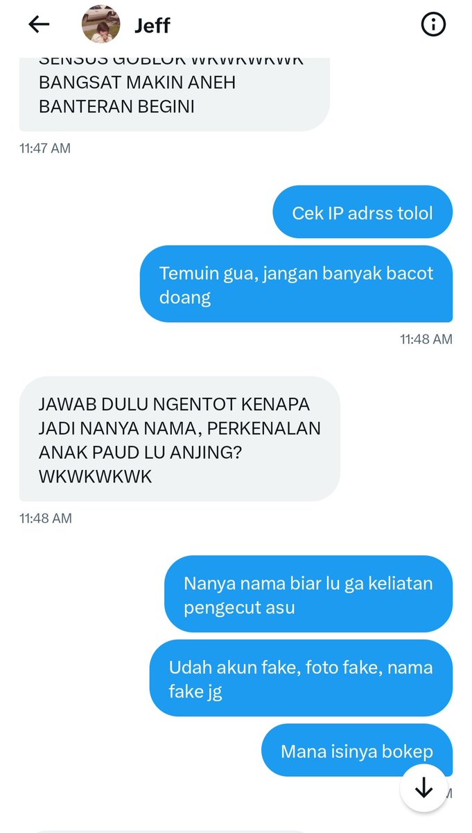 Penghancur orang tolol on Twitter: "KONTOL AKUN ANONIM BOKEP PENGECUT BGST. Katanya ketemu di ...