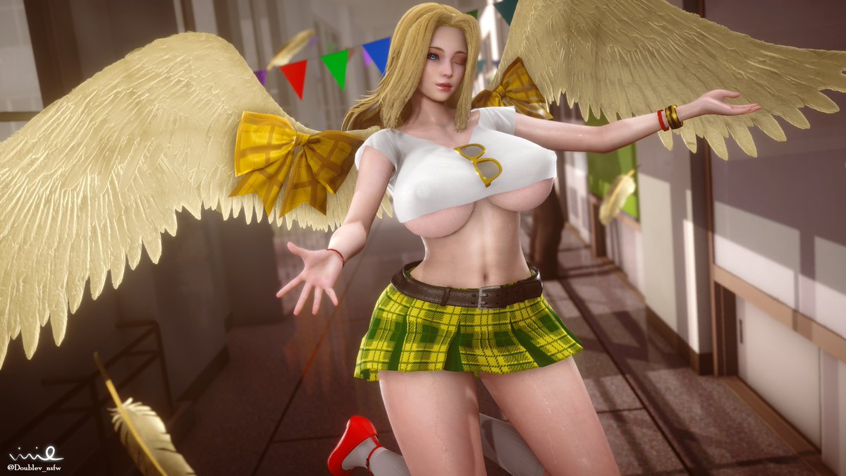 Vivio🔞 on Twitter: "RT @doublev_nsfw: Come on! Have a dance with Lauriel before graduation😳 #ハニー ...