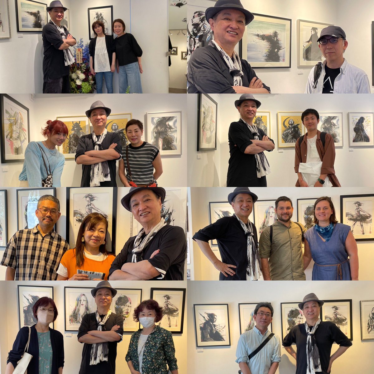 茂本ヒデキチ On Twitter 昨日5月5日土 茂本ヒデキチ 個展 墨絵 お越し頂いた方々ありがとうございました! 今日も13時