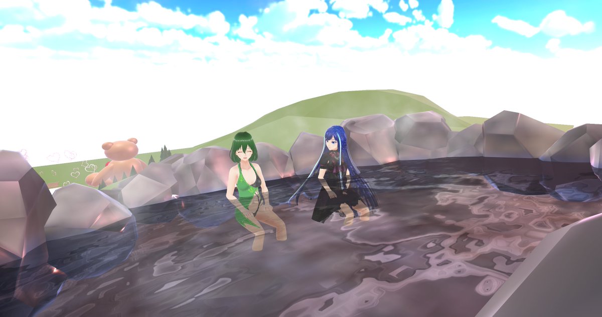 SpritePlum on Twitter: "Lindaさま とお風呂♡ いいでしょ～いいでしょ～ やったぁー！ #cluster https://cluster.mu/w/c4515cf0 ...