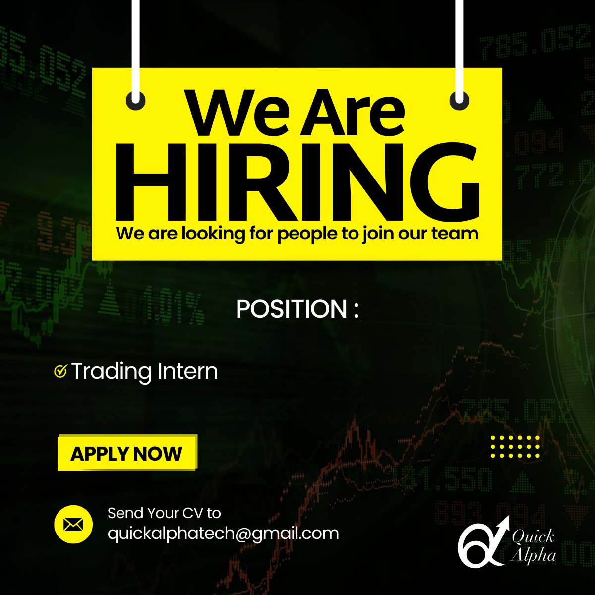 Saketh R on Twitter: "Trading Intern : We are looking for a highly motivated and detail-oriented ...