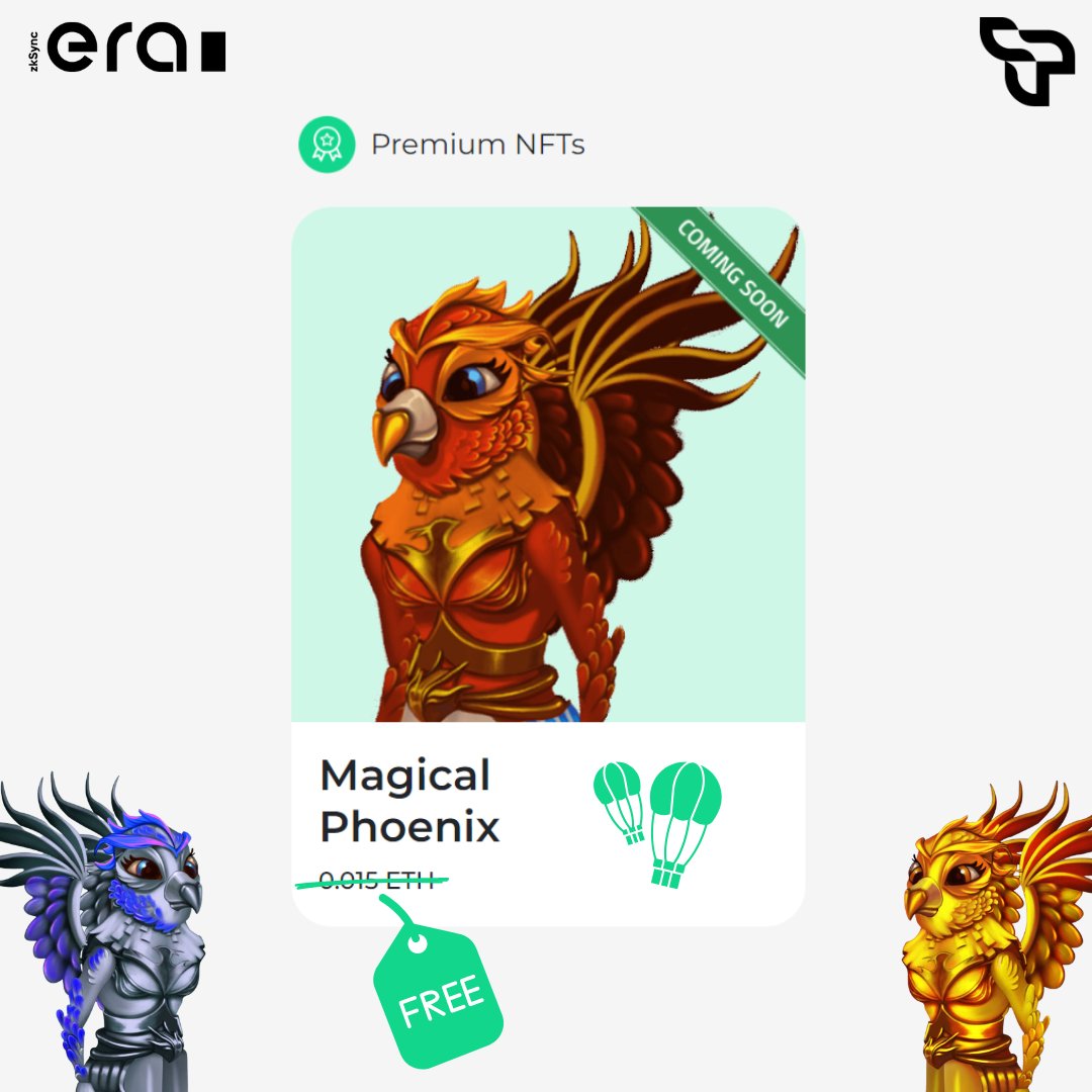 Tevaera on Twitter: "🔥 Premium Phoenix NFT Airdrop 🔥 Max Cap = 5k 1st Drop = 1.5K Variations ...