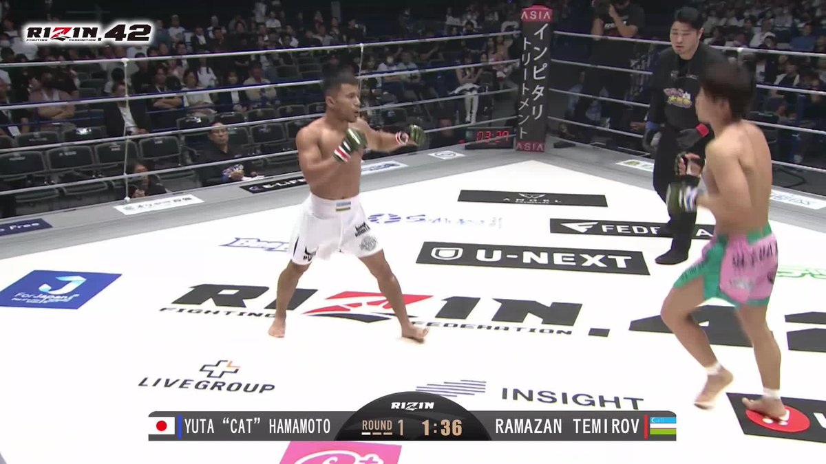 RIZIN FF English on Twitter: "Temirov makes it 10 for 10 on first round finishes in his career ...