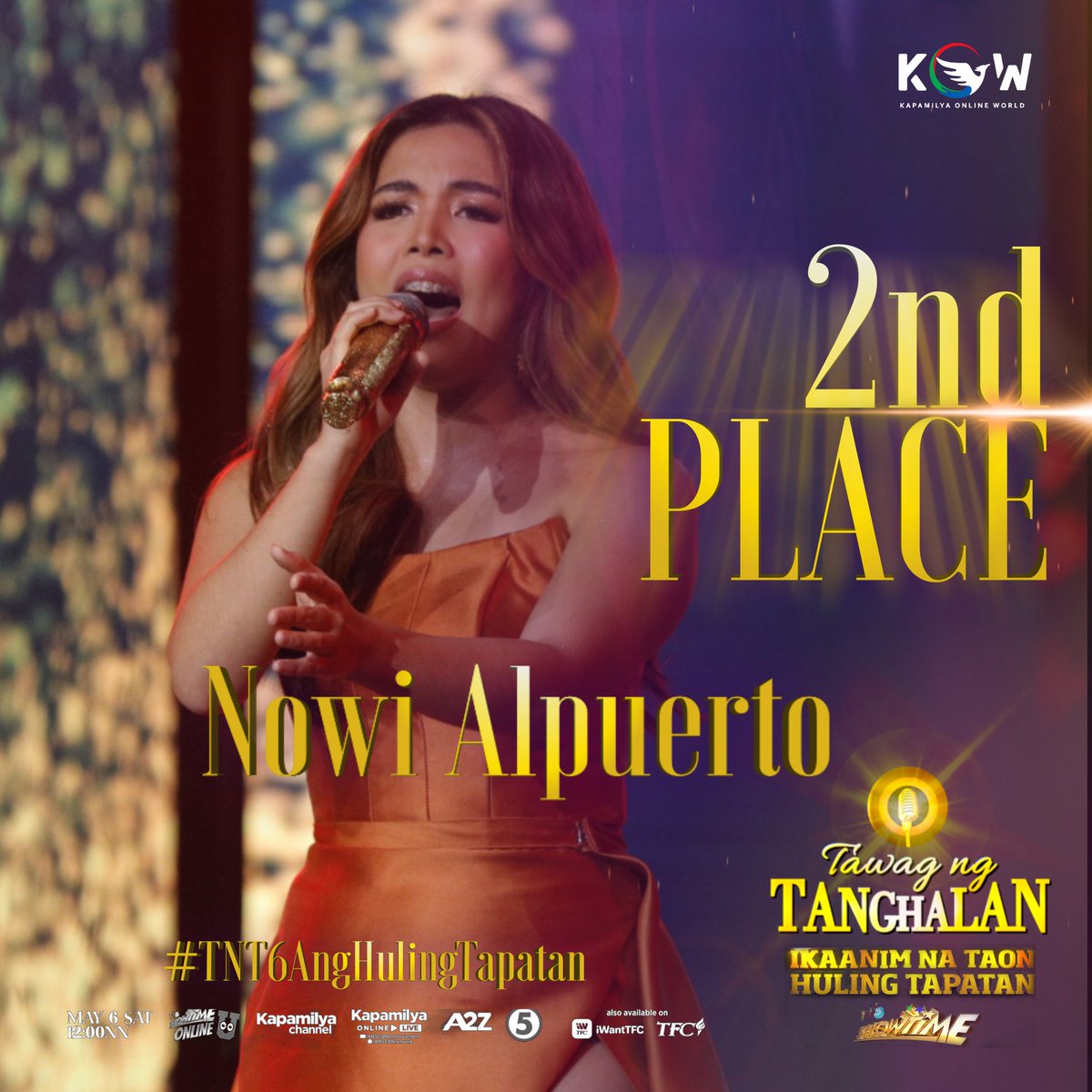 Kapamilya Online World on Twitter: "CONGRATULATIONS Nowi Alpuerto ikaw ang 2nd Placer ng # ...