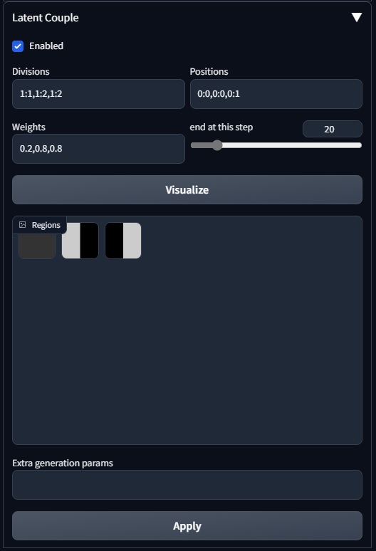 Rootport💰🍹🍑 on Twitter: "デザインの違う複数のキャラクターを同時に描く「Latent Couple extension」の検証。こちらは分かりやすく便利だ ...