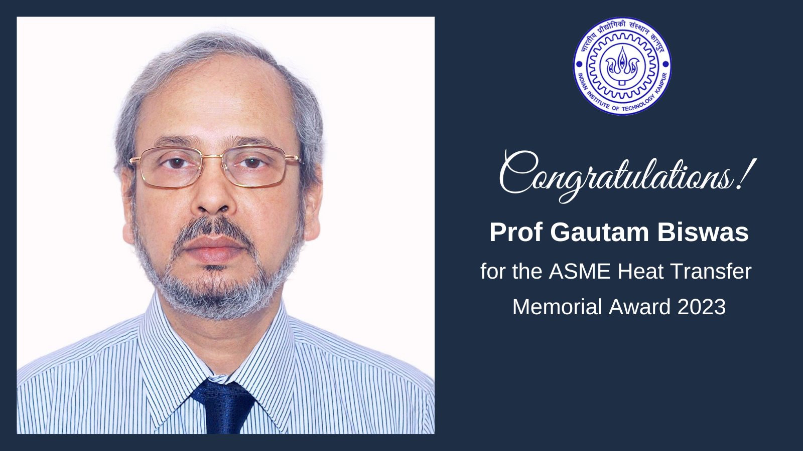 Abhay Karandikar on Twitter: "I am delighted to share that Prof Gautam Biswas, has been granted ...
