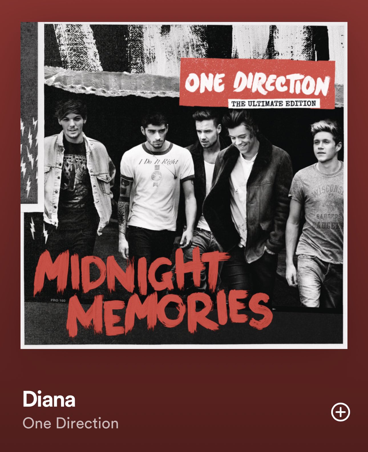 One Direction Diana Album Artwork