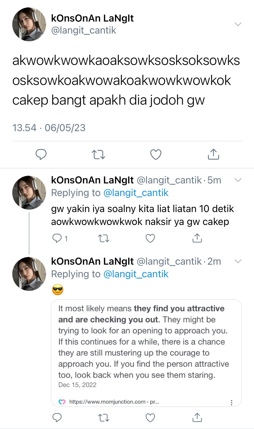 gE m INi (????) on Twitter: "anjay ketemu siapa sih si langit ini,,,???? https://t.co/kNWYSsfKeF ...