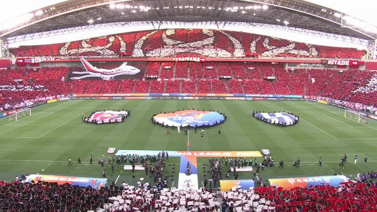 サッカーキング On Twitter ♦️urawa🛫🇹🇭buriram🛫🇯🇵saitama🛫🇸🇦riyadh🛫🌏world 浦和サポーターの圧巻コレオ 📹daznjpn