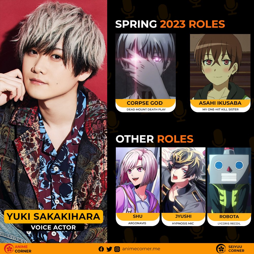 Seiyuu Corner on Twitter: "🌺 Daily Spring 2023 Featured Seiyuu Yuki Sakakihara"