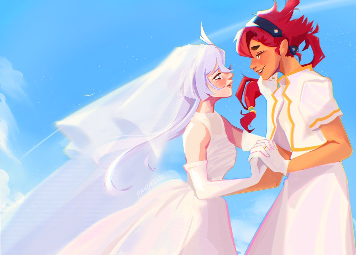 ミオリネ・レンブラン ,スレッタ・マーキュリー 「the princess and her witch from mercury 」|SAI ...