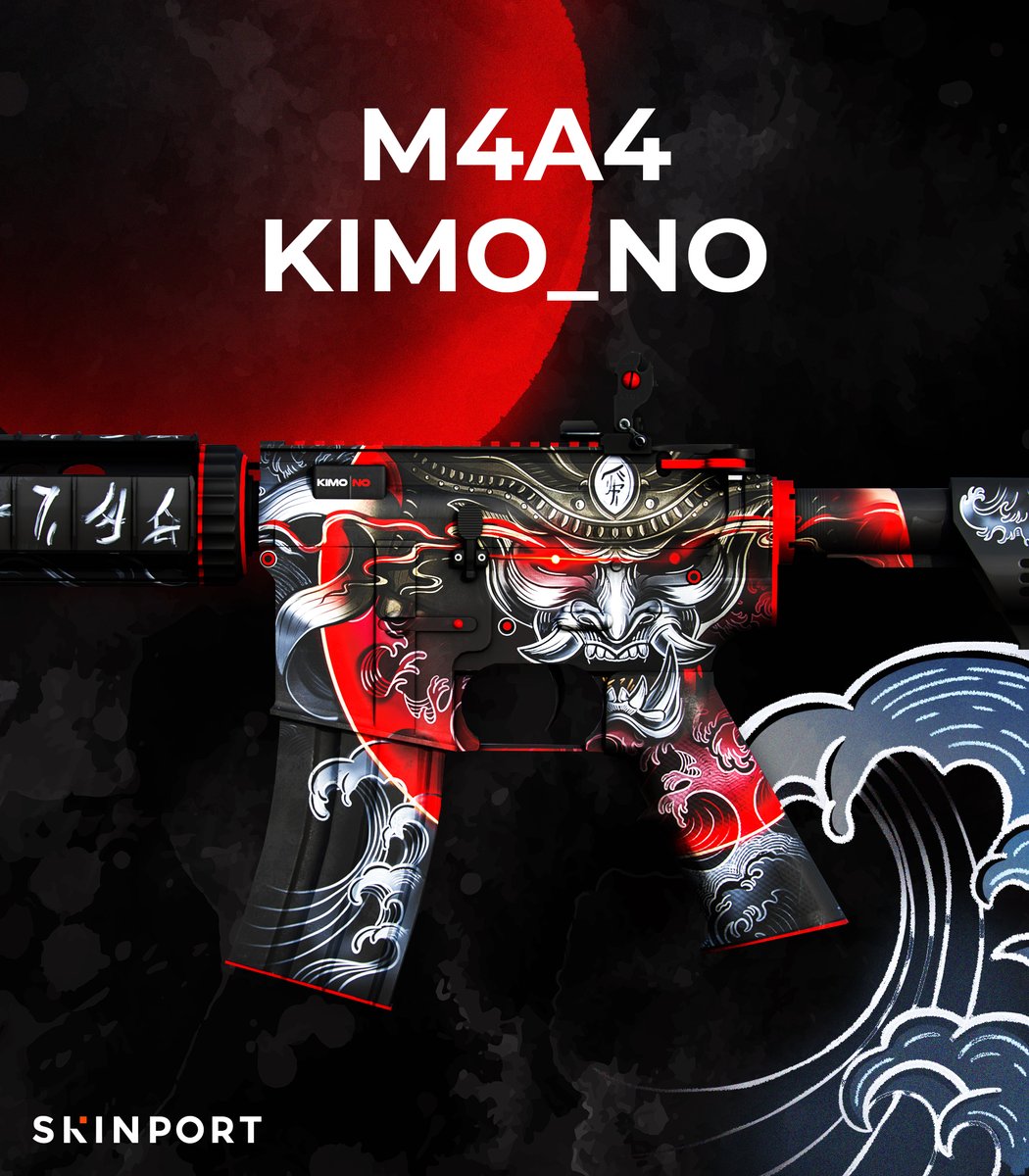 Skinport on Twitter: "Beautiful new designs straight from the CS:GO Workshop: - M4A4 | Kimo_No ...