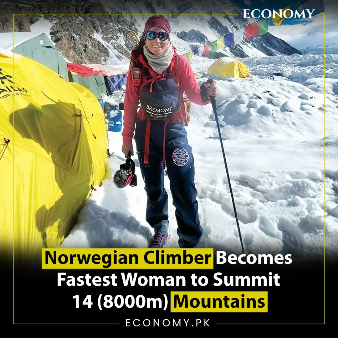 Economy Pk On Twitter Norwegian Climber Kristin Harila Made History