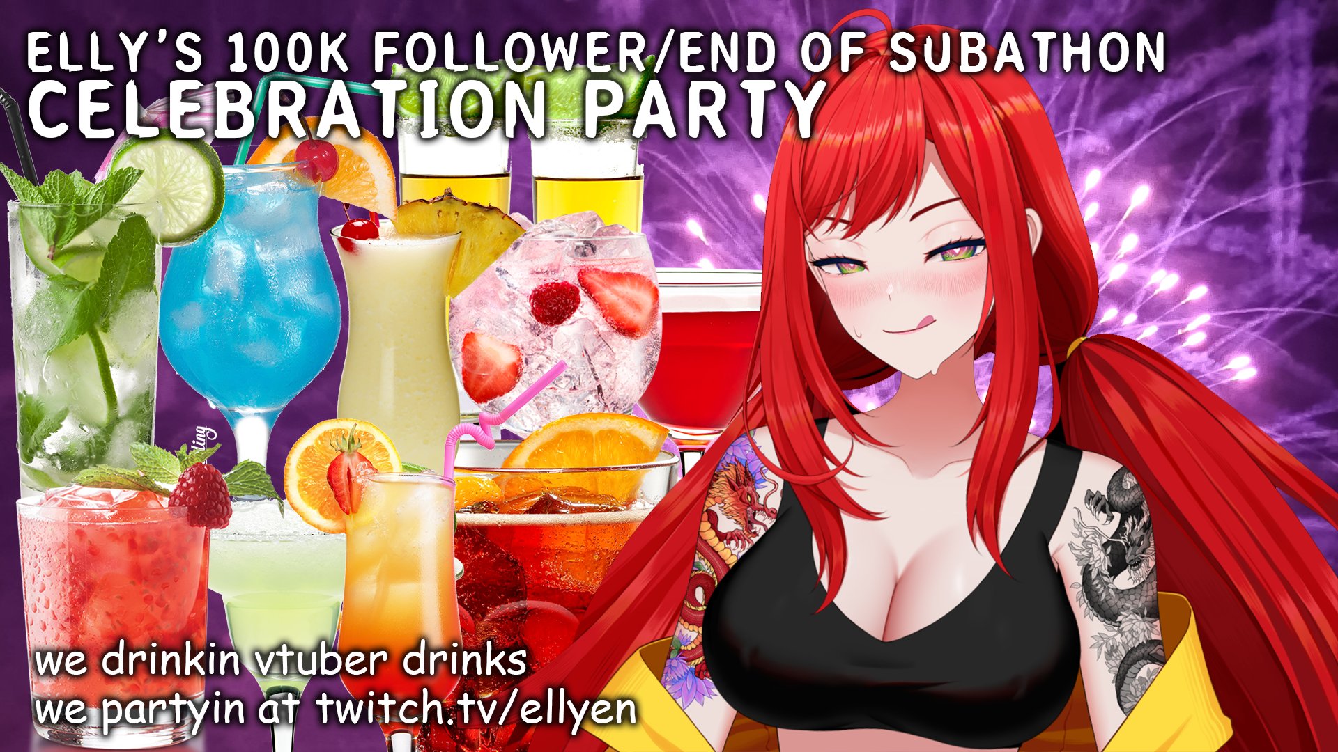 Elly 👽 on Twitter: "I'M LIVE NOW PARTYING WITH THE GANG!!! making drinks inspired by some of my ...