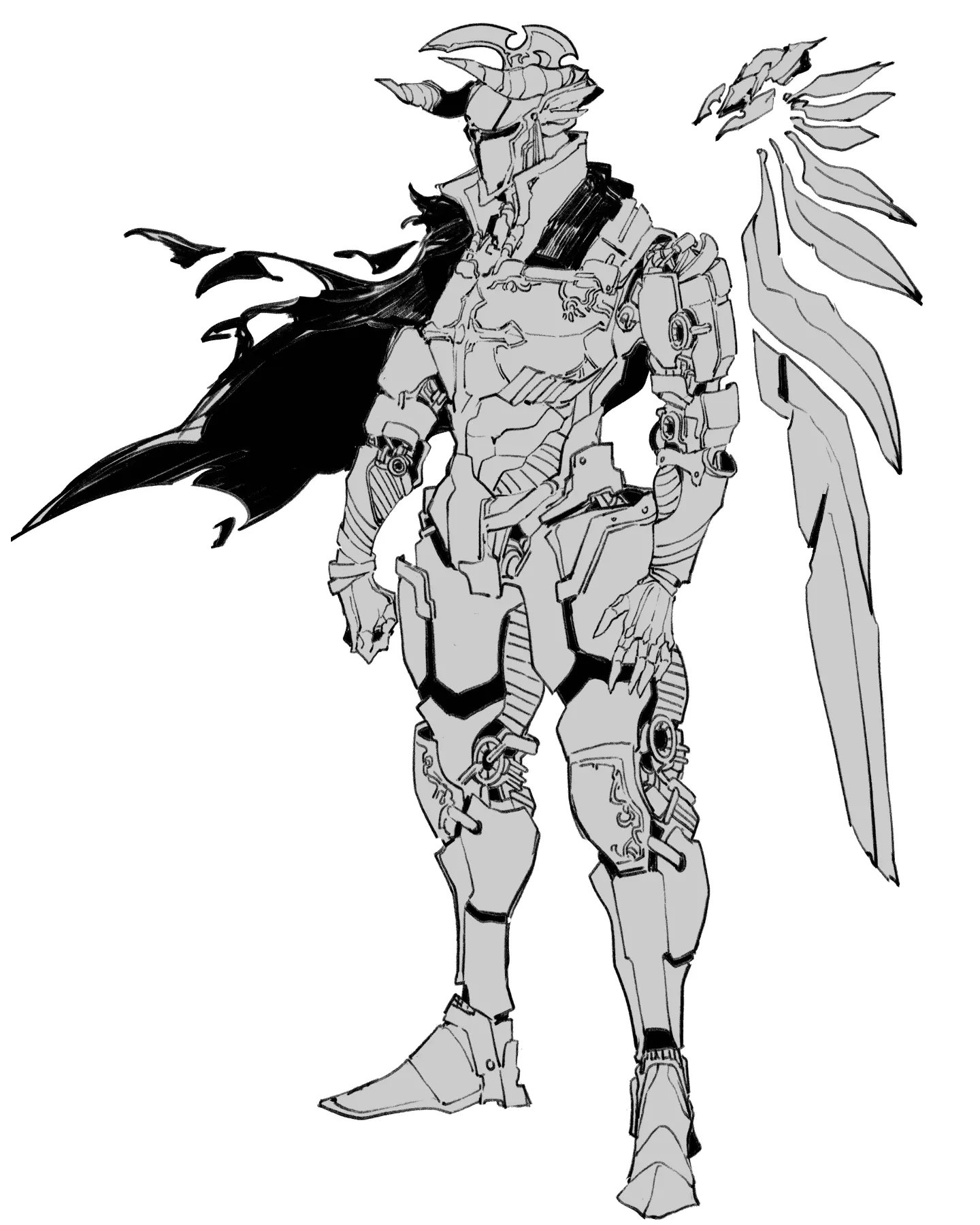 Overwatch Genji Coloring Pages
